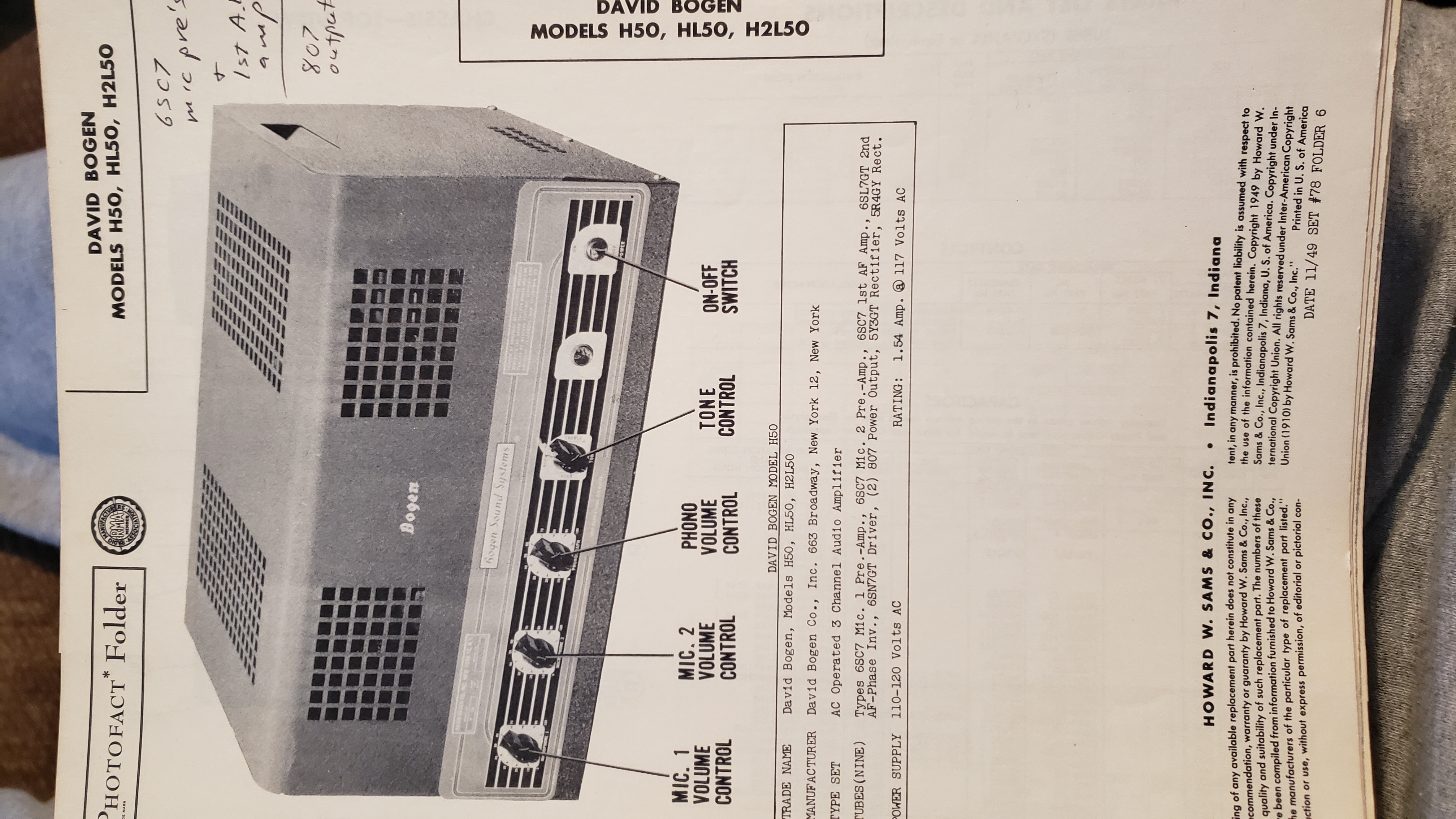 Bogen Schematics - Tube amp Schematics