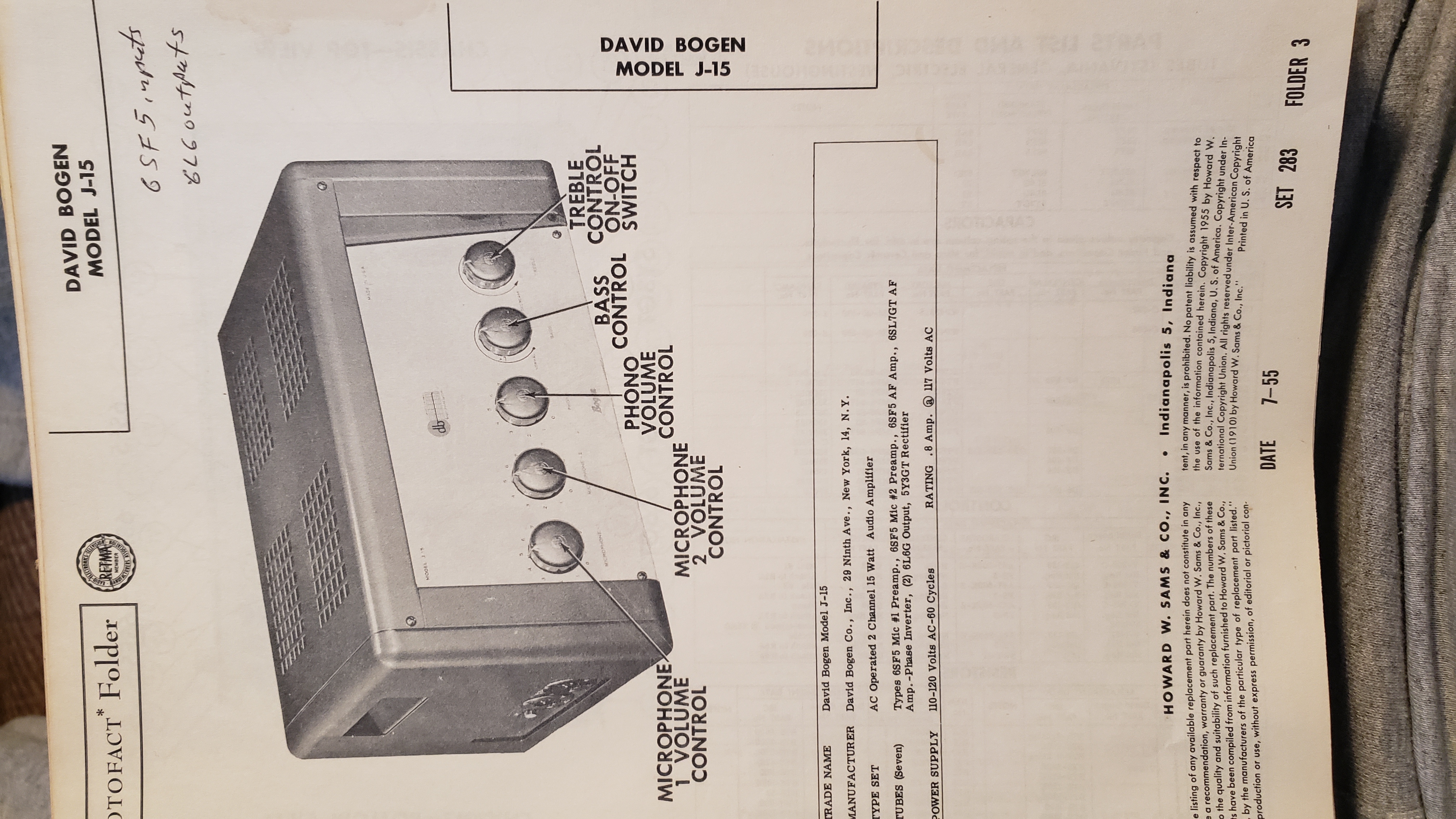 Bogen Schematics - Tube amp Schematics
