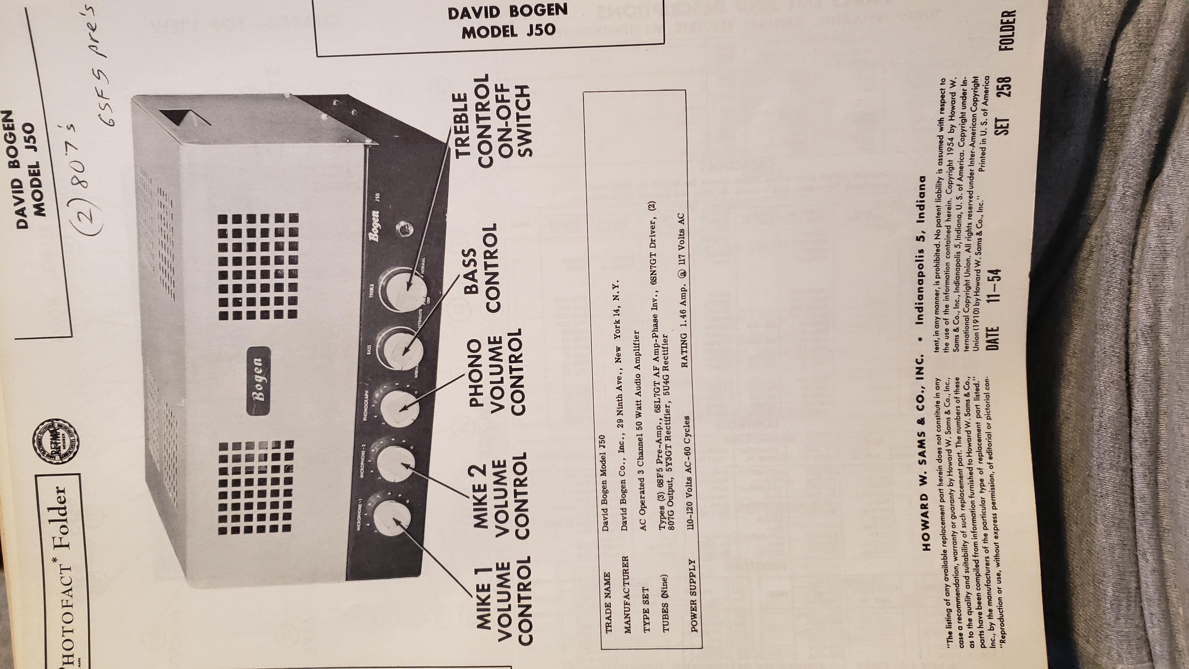 Bogen Schematics - Tube amp Schematics